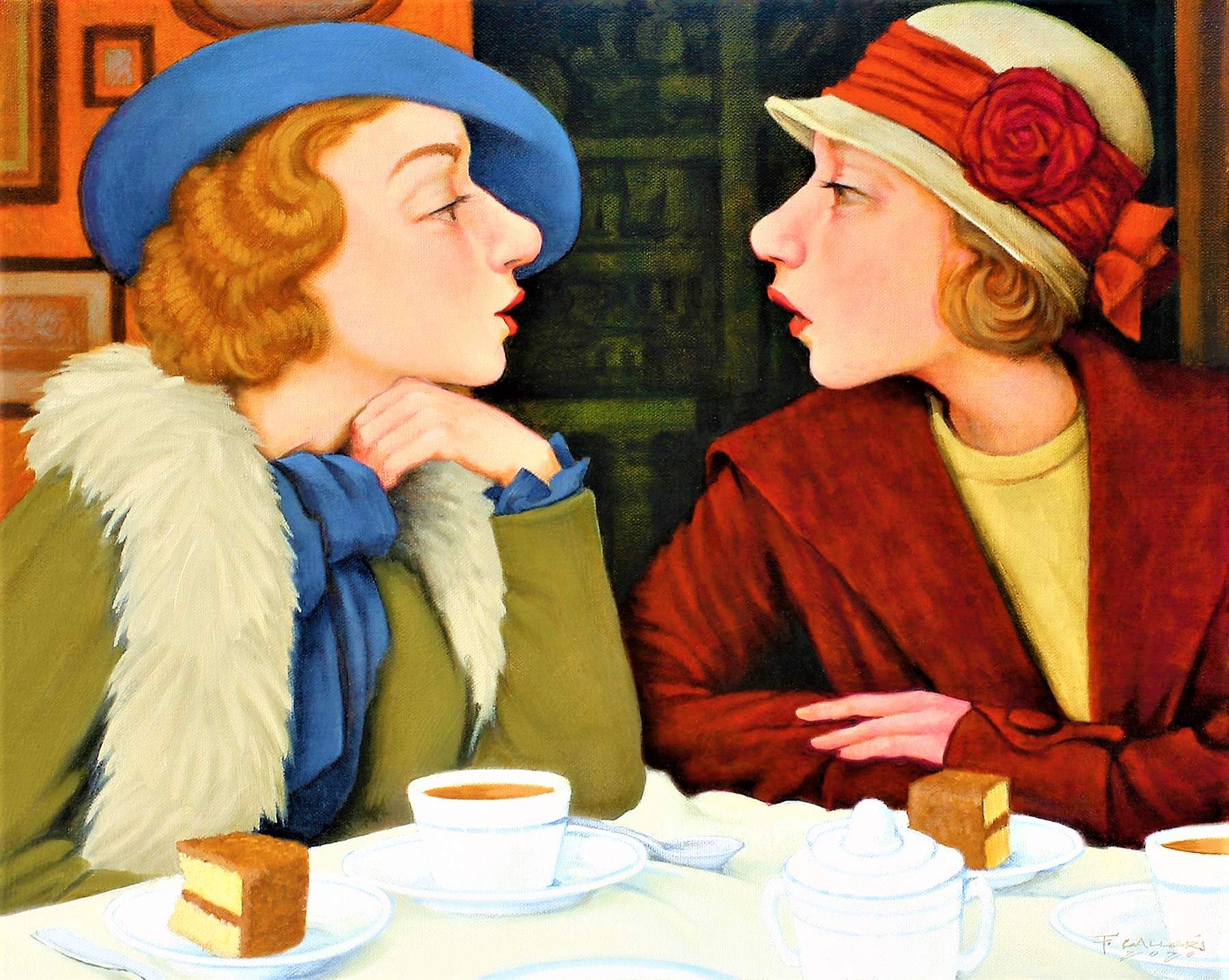 Solve Tête-à-Tête jigsaw puzzle online with 352 pieces