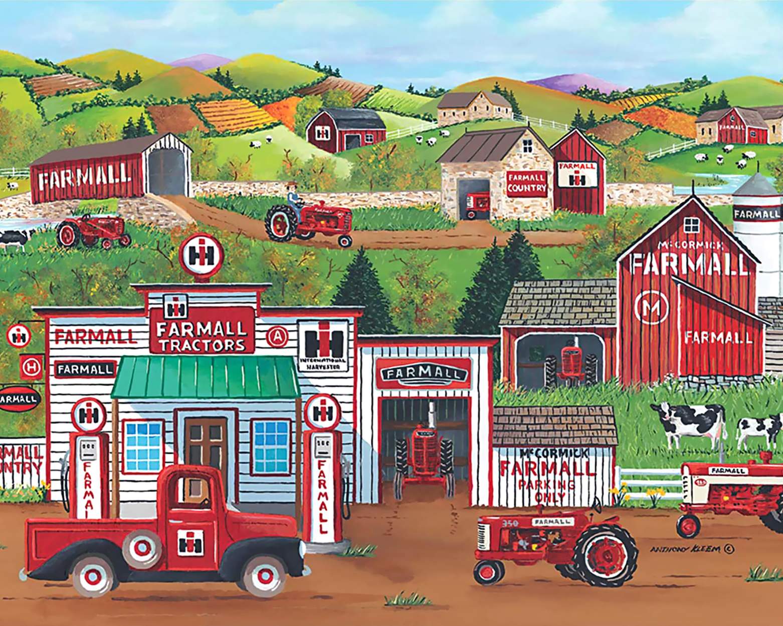 Solve Farmall Tractor Fuel Station jigsaw puzzle online with 130 pieces