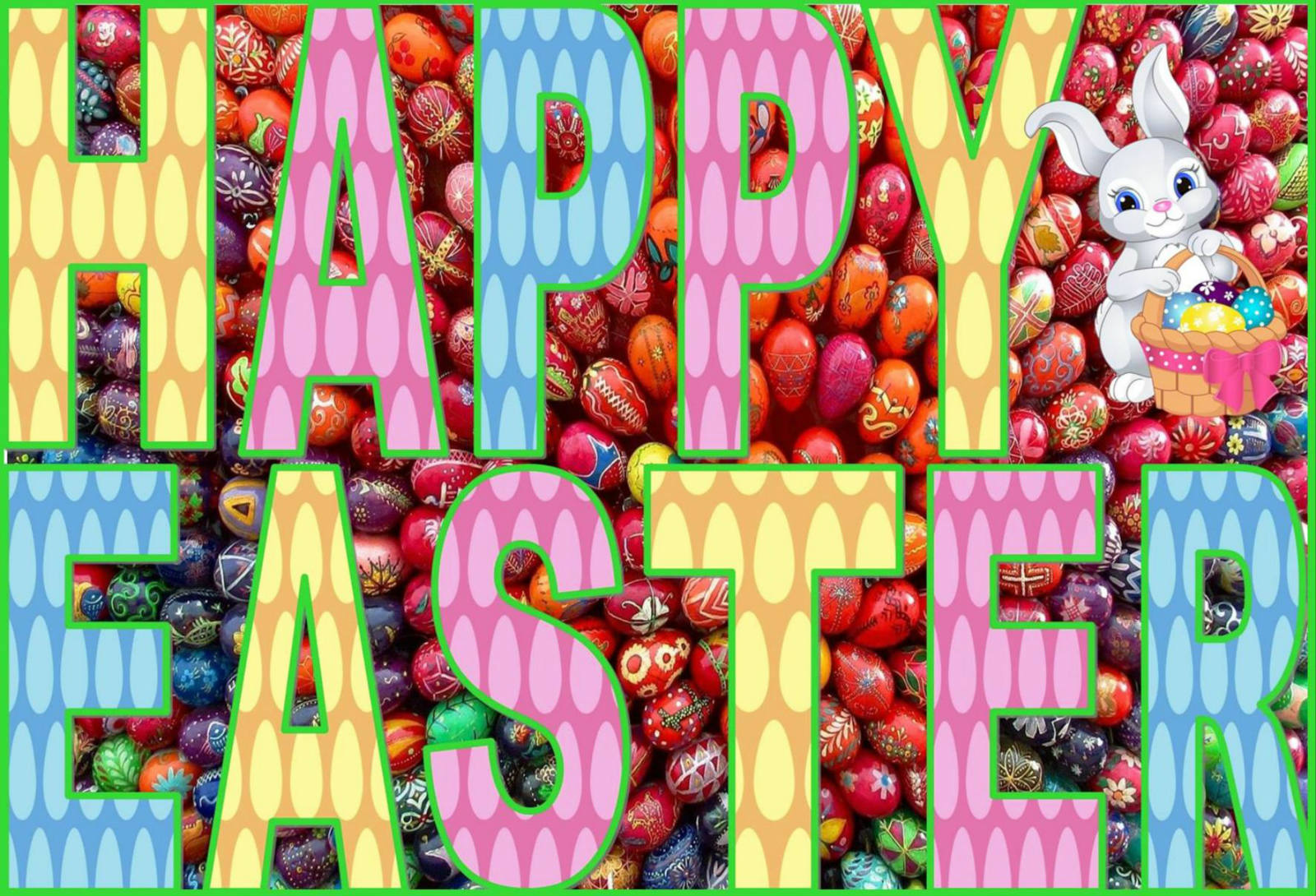 Solve Happy Easter - large jigsaw puzzle online with 176 pieces