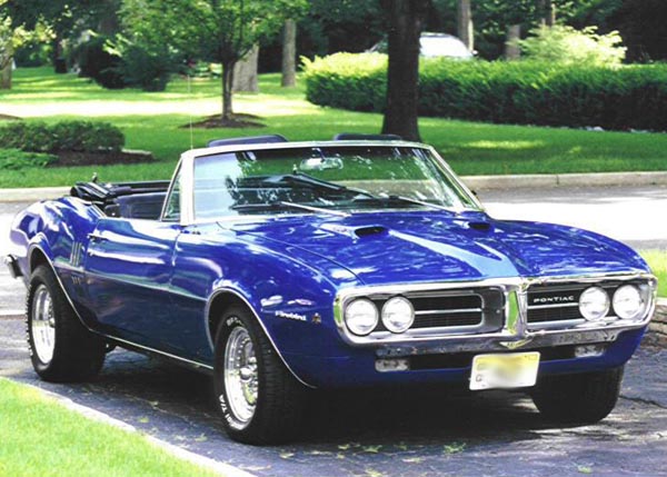 Solve 1967_Custom_Blue_Pontiac_Firebird_400_Convertible jigsaw puzzle ...