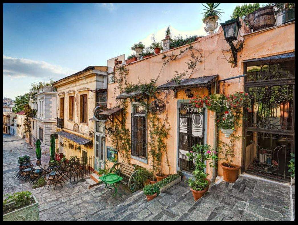 Solve ~The famous Plaka in Athens, Greece~ jigsaw puzzle online with ...
