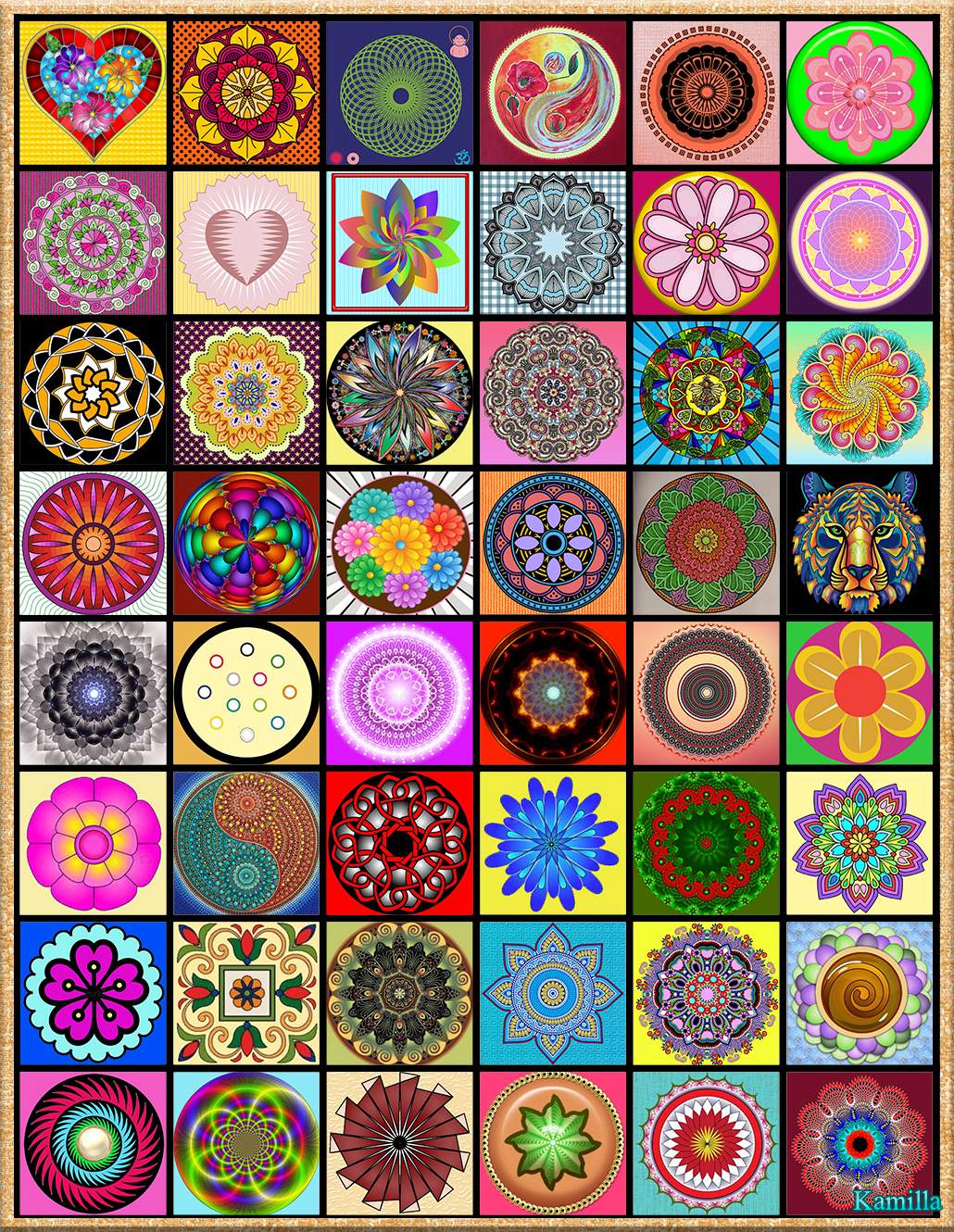 Solve Mandalas jigsaw puzzle online with 154 pieces
