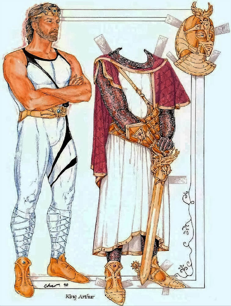 Solve Paper Doll ~ King Arthur jigsaw puzzle online with 80 pieces