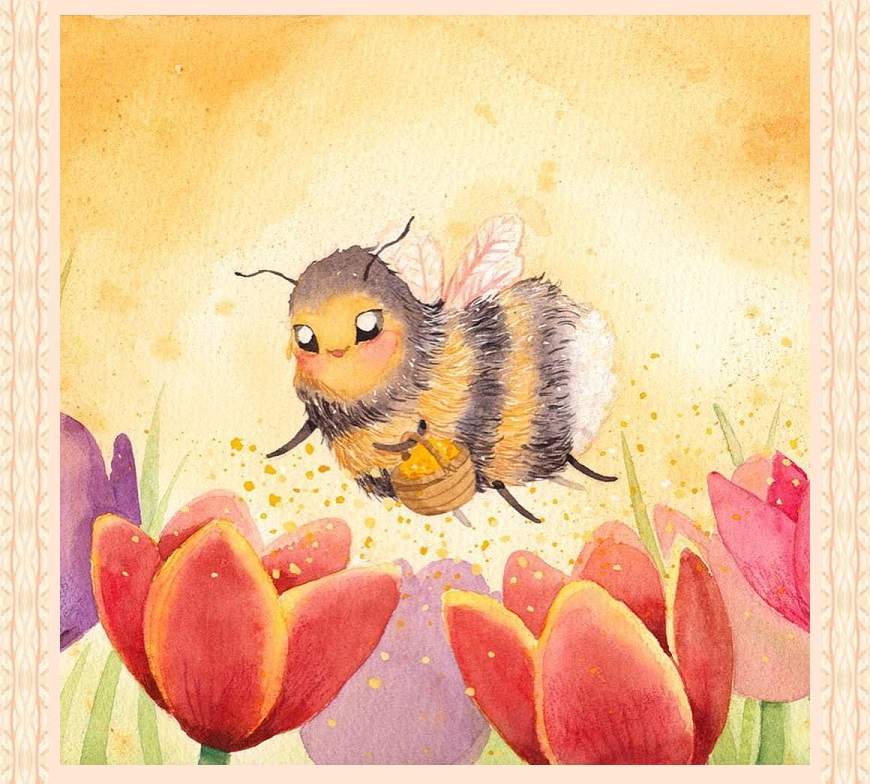 Solve Busy Spring Bee jigsaw puzzle online with 42 pieces