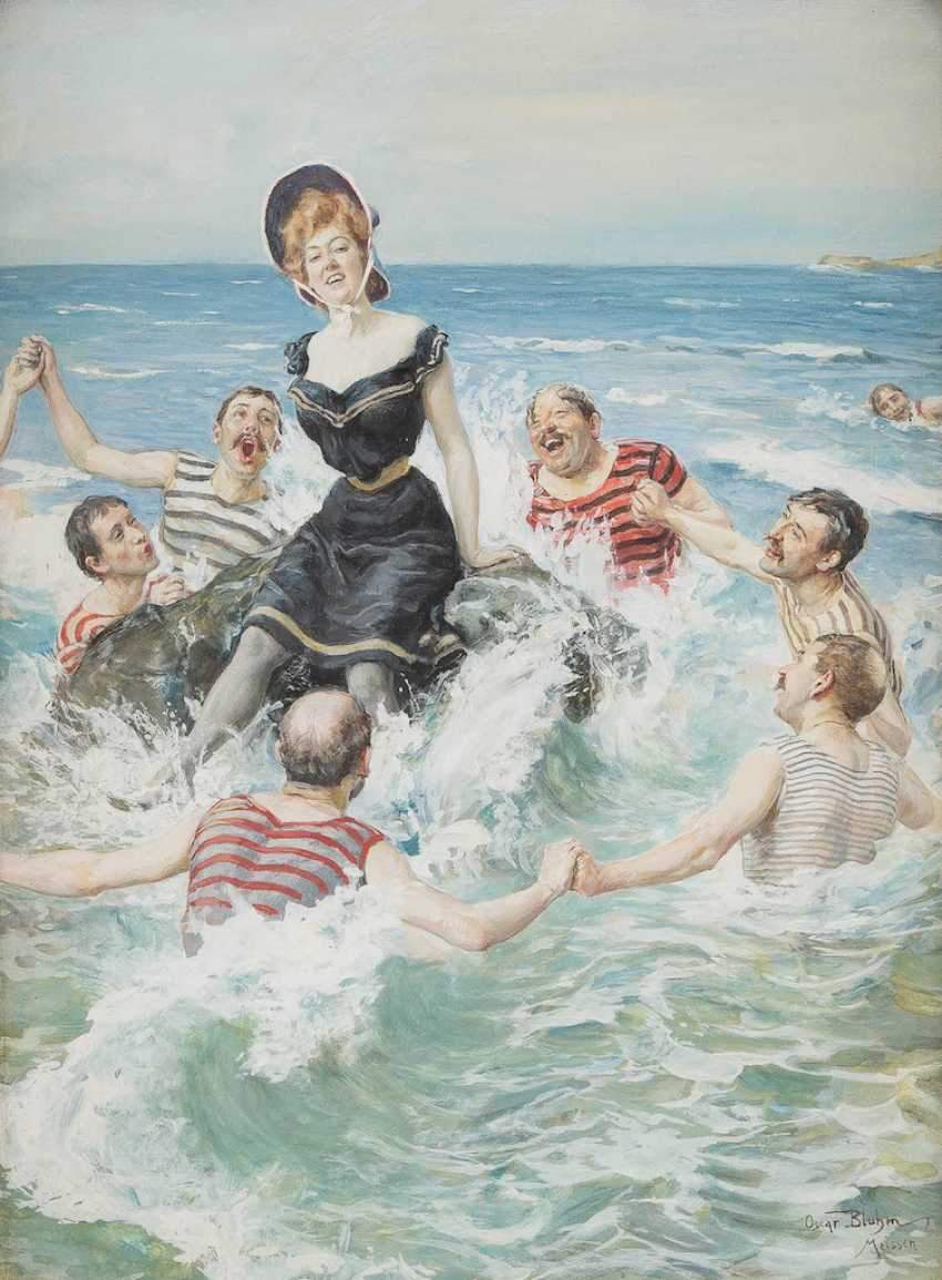 Solve Oscar Bluhm Artwork - 1867 'Girl with the Boys' jigsaw puzzle ...