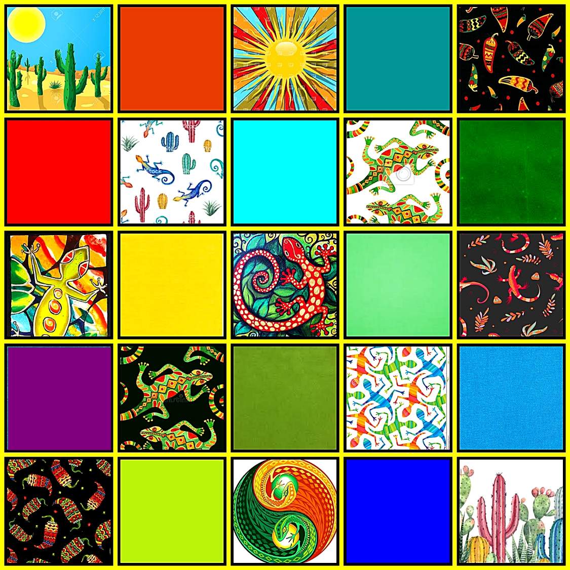 Solve Gecko Abstract jigsaw puzzle online with 81 pieces