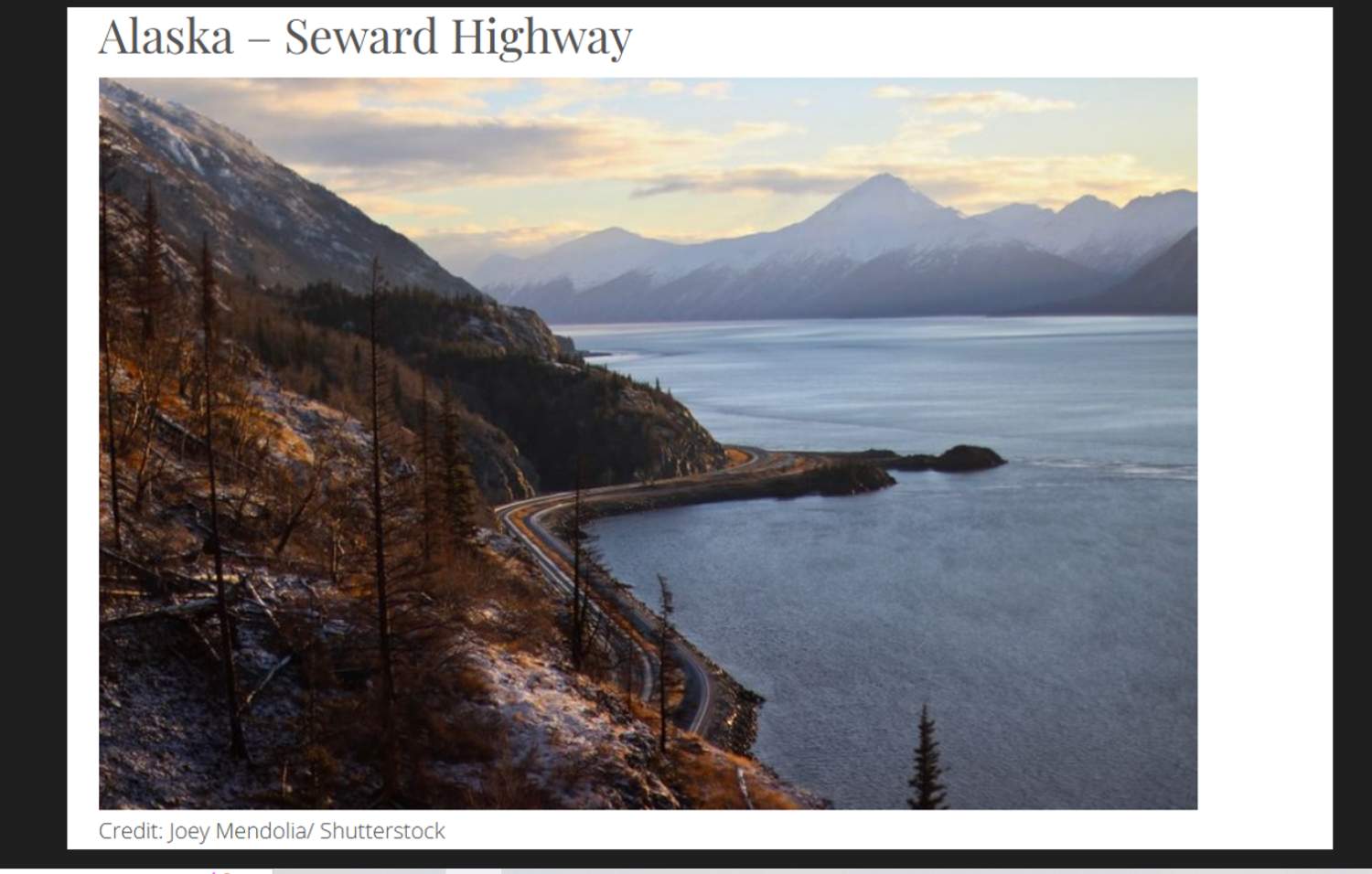 Solve ALASKA-HIGHWAY jigsaw puzzle online with 40 pieces