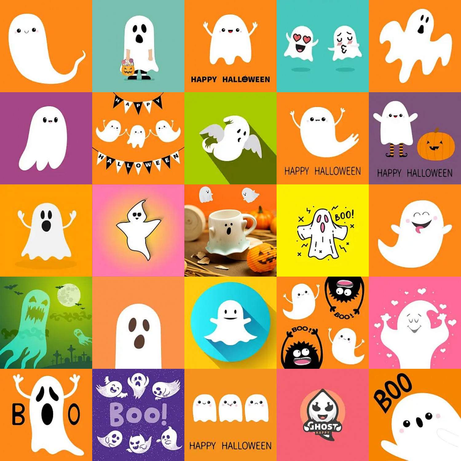 Solve Whimsical Ghosts 247b jigsaw puzzle online with 529 pieces