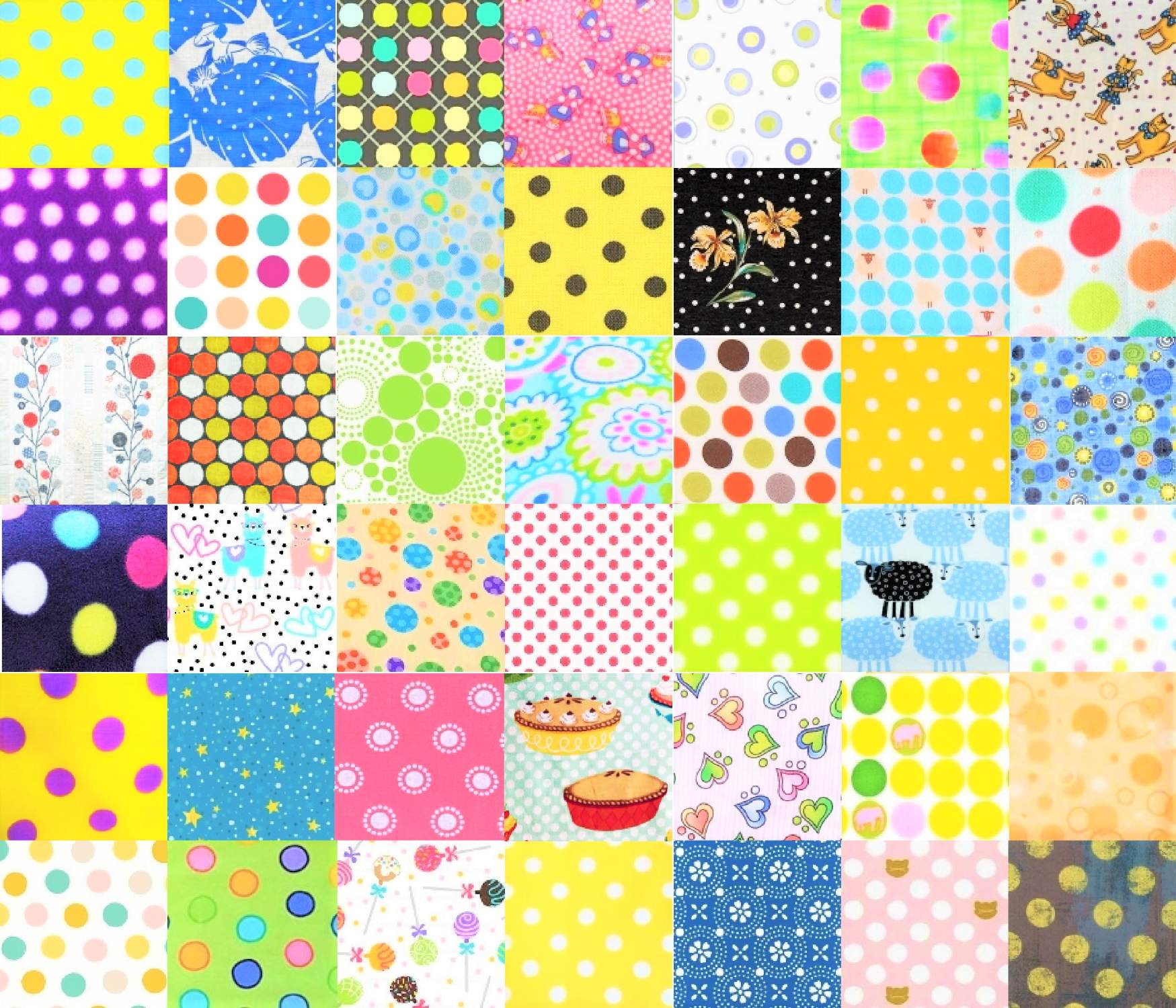 Solve PATCHWORK POLKA DOTS 25 jigsaw puzzle online with 378 pieces