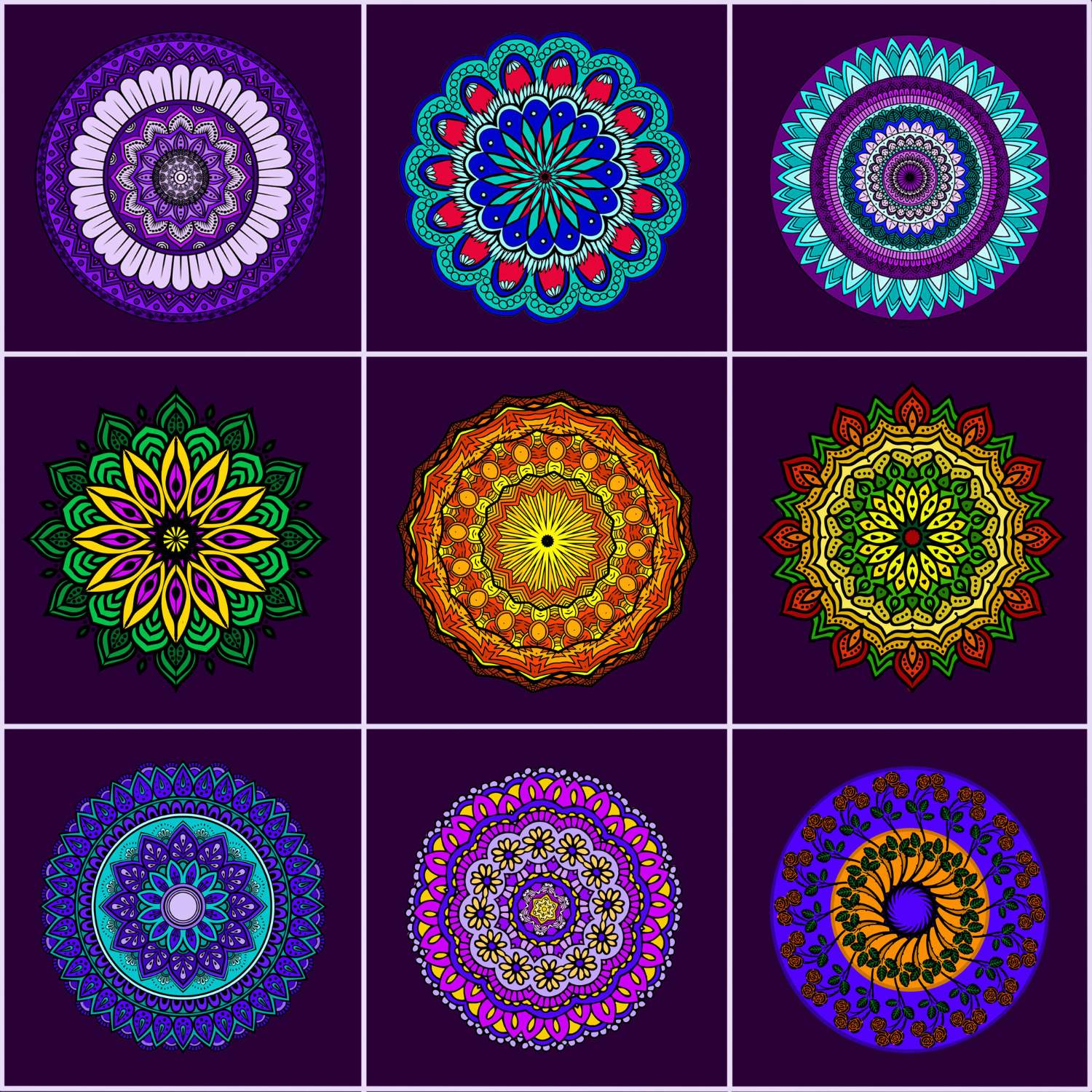 Solve Mandala jigsaw puzzle online with 400 pieces