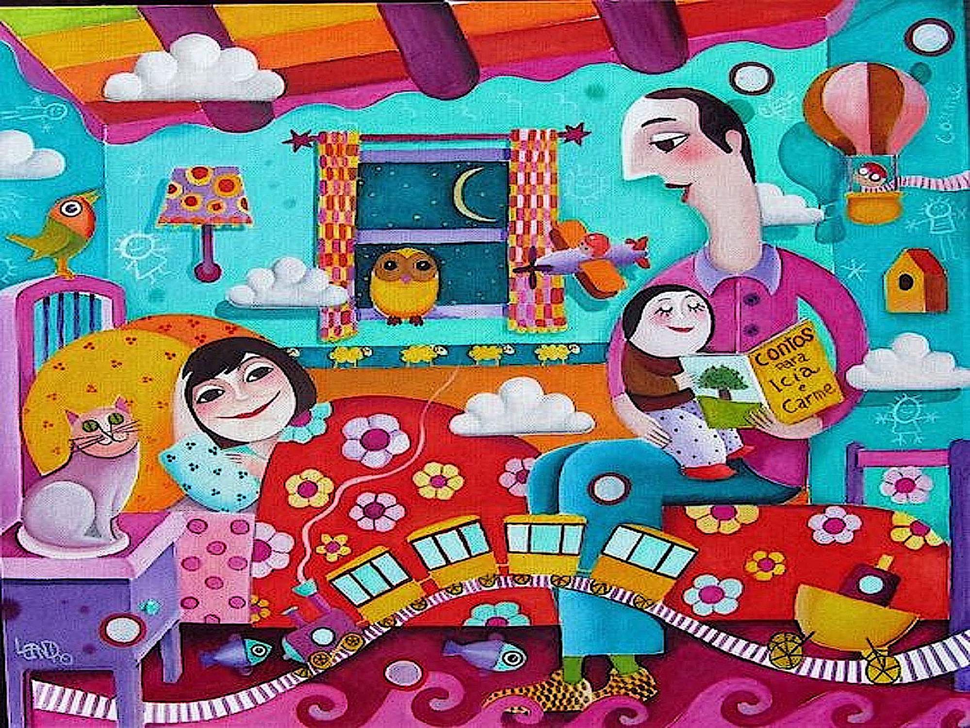 Solve Bedtime Story jigsaw puzzle online with 588 pieces