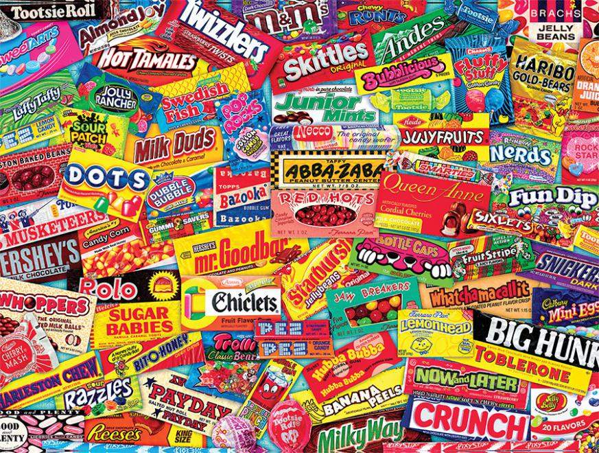Solve Candy collage 2 jigsaw puzzle online with 154 pieces