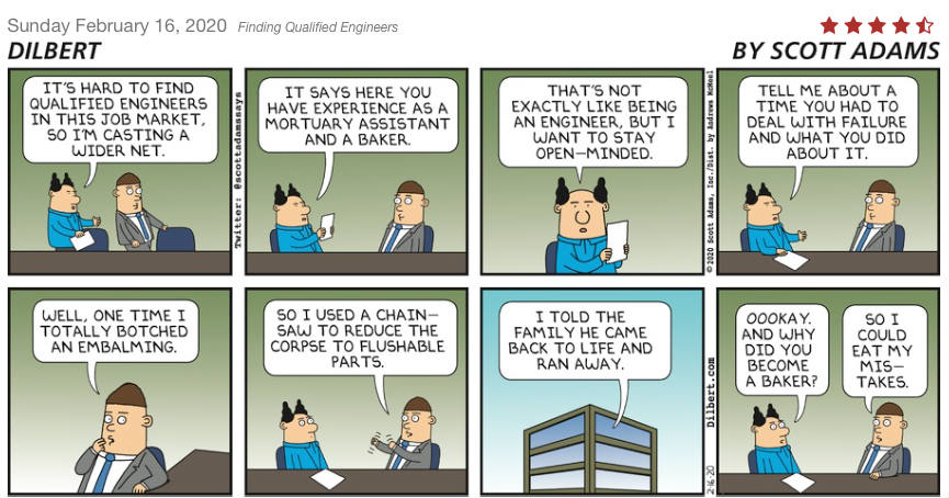 Solve Dilbert jigsaw puzzle online with 15 pieces