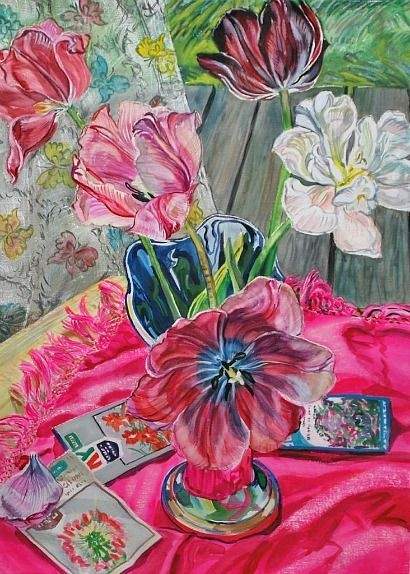 Solve Janet Fish jigsaw puzzle online with 63 pieces