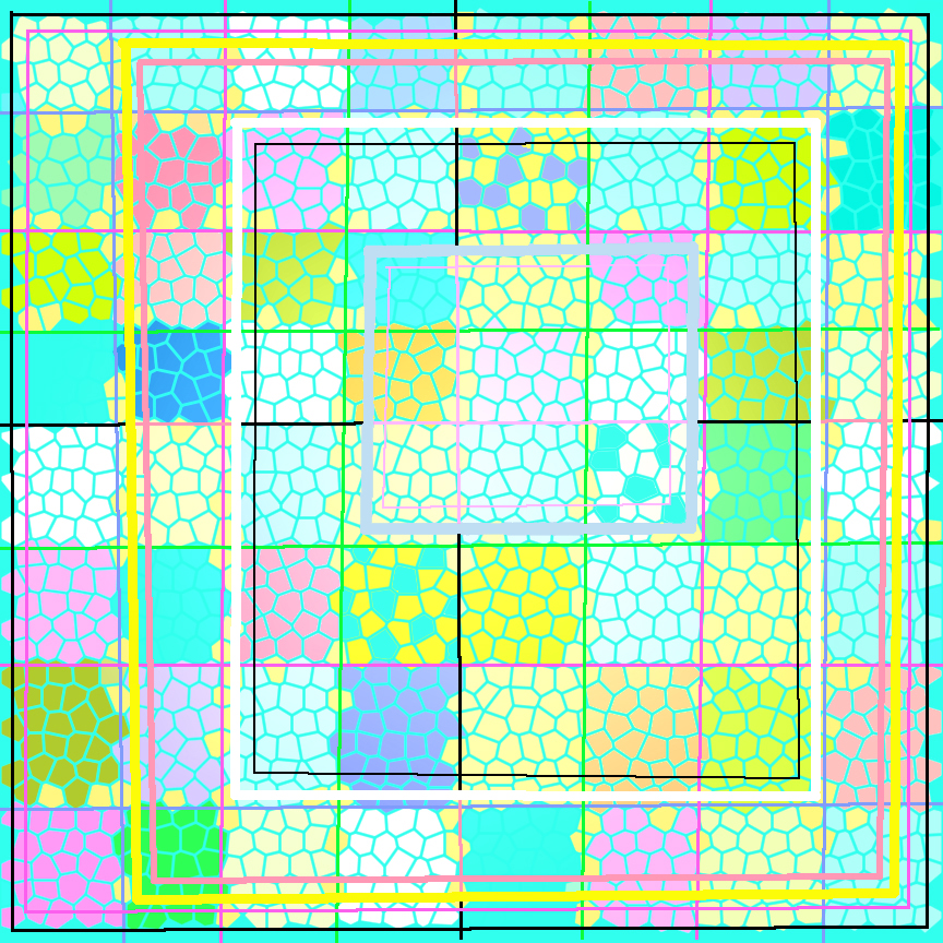 Solve blockish tints sqiared jigsaw puzzle online with 100 pieces