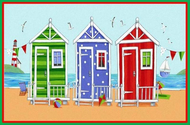 Solve beach huts jigsaw puzzle online with 117 pieces