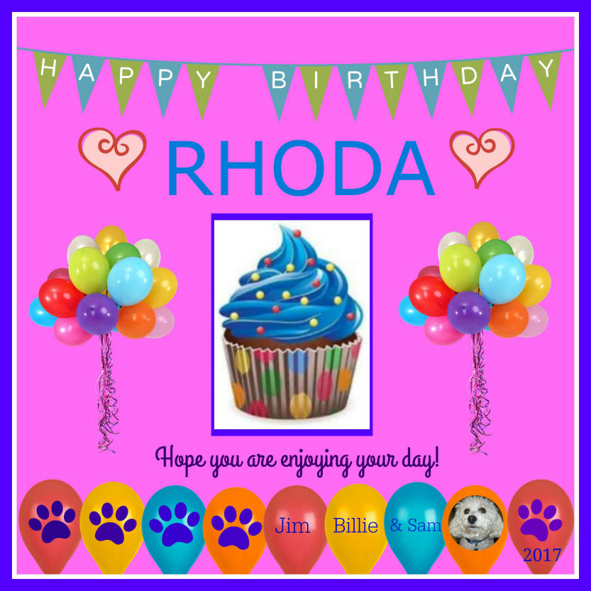 Solve Happy Birthday Rhoda! jigsaw puzzle online with 25 pieces