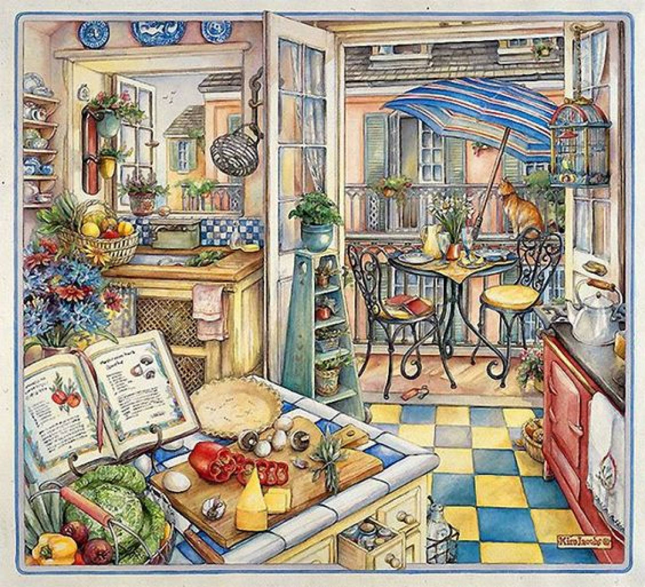 Solve Artist Kim Jacobs jigsaw puzzle online with 360 pieces