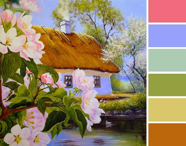 Solve Color Palette 49 jigsaw puzzle online with 108 pieces