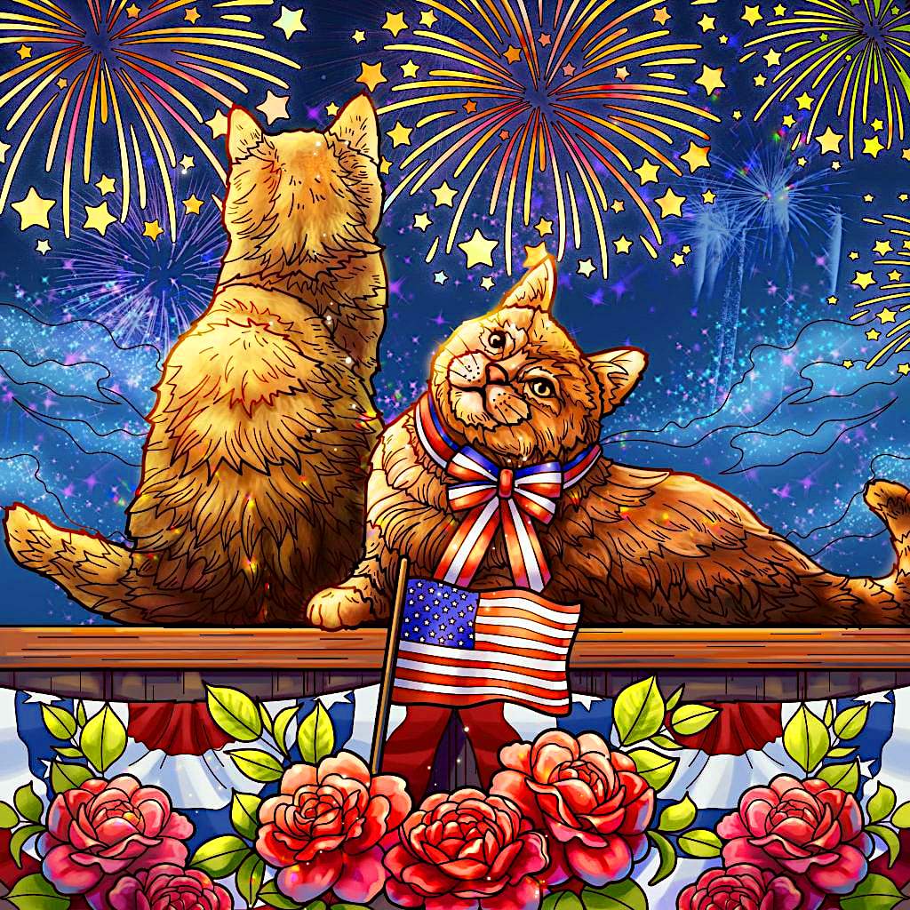 Solve Happy 4th of July! jigsaw puzzle online with 64 pieces