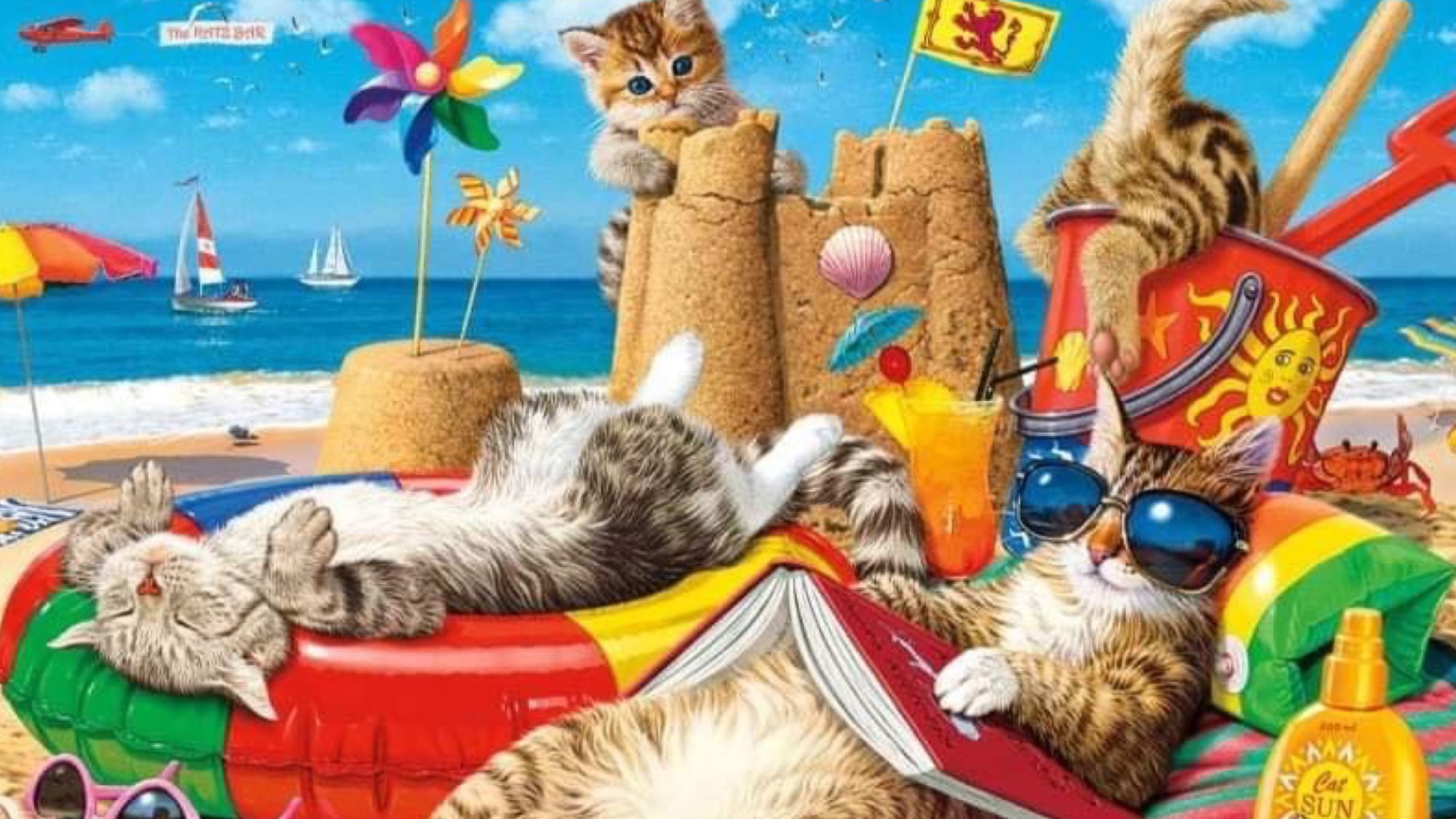 Jigsaw Puzzle | Day At the Beach | 264 pieces | Jigidi