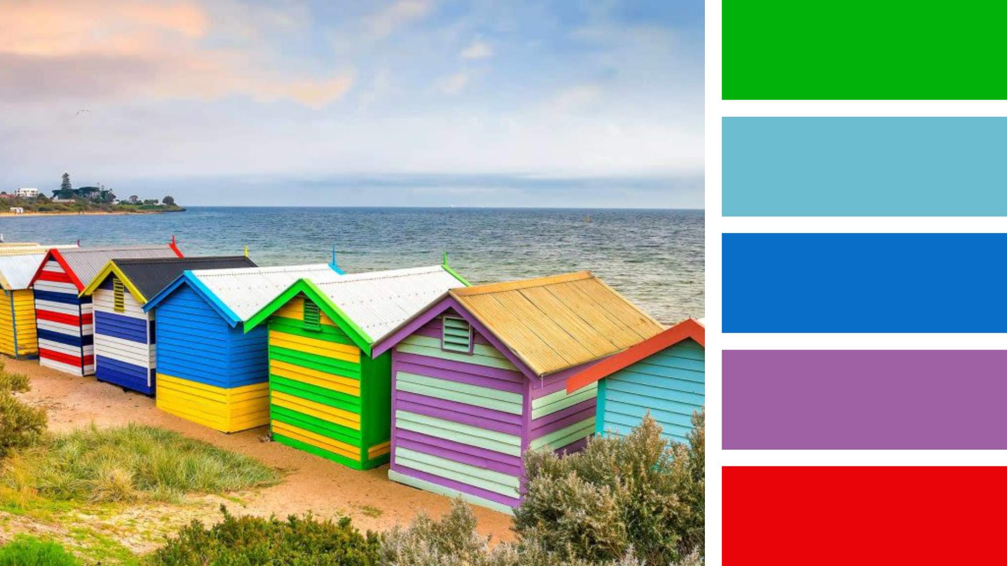 Solve Beach Huts from Behind jigsaw puzzle online with 264 pieces