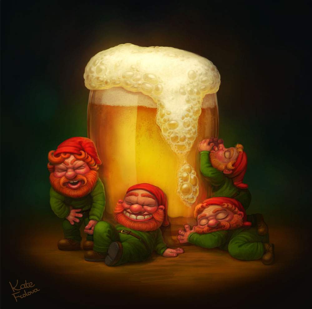 Solve Full of Beer jigsaw puzzle online with 169 pieces