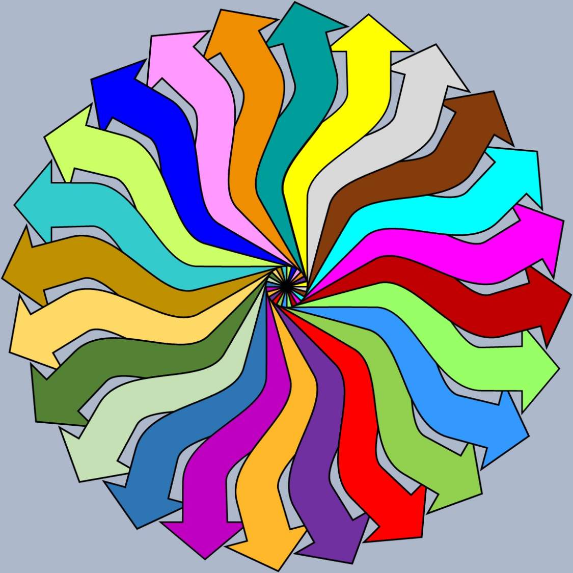 Solve Arrows jigsaw puzzle online with 64 pieces