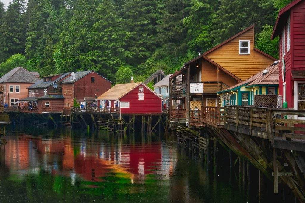Solve Ketchikan Alaska jigsaw puzzle online with 77 pieces