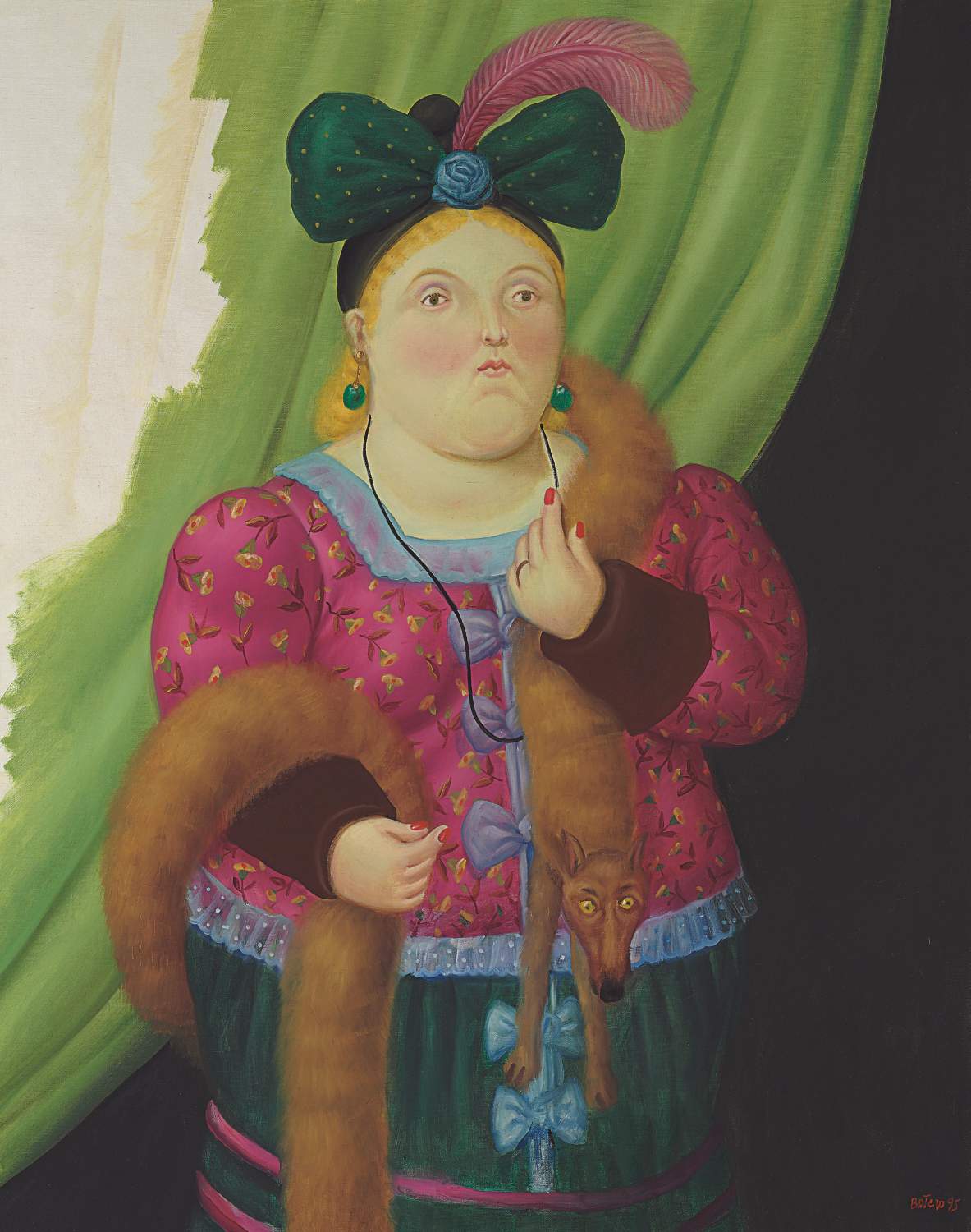 Solve Fernando Botero Art - 'Society Lady' jigsaw puzzle online with ...