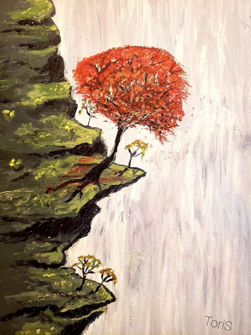 Jigsaw Puzzle | Waterfall tree | 35 pieces | Jigidi