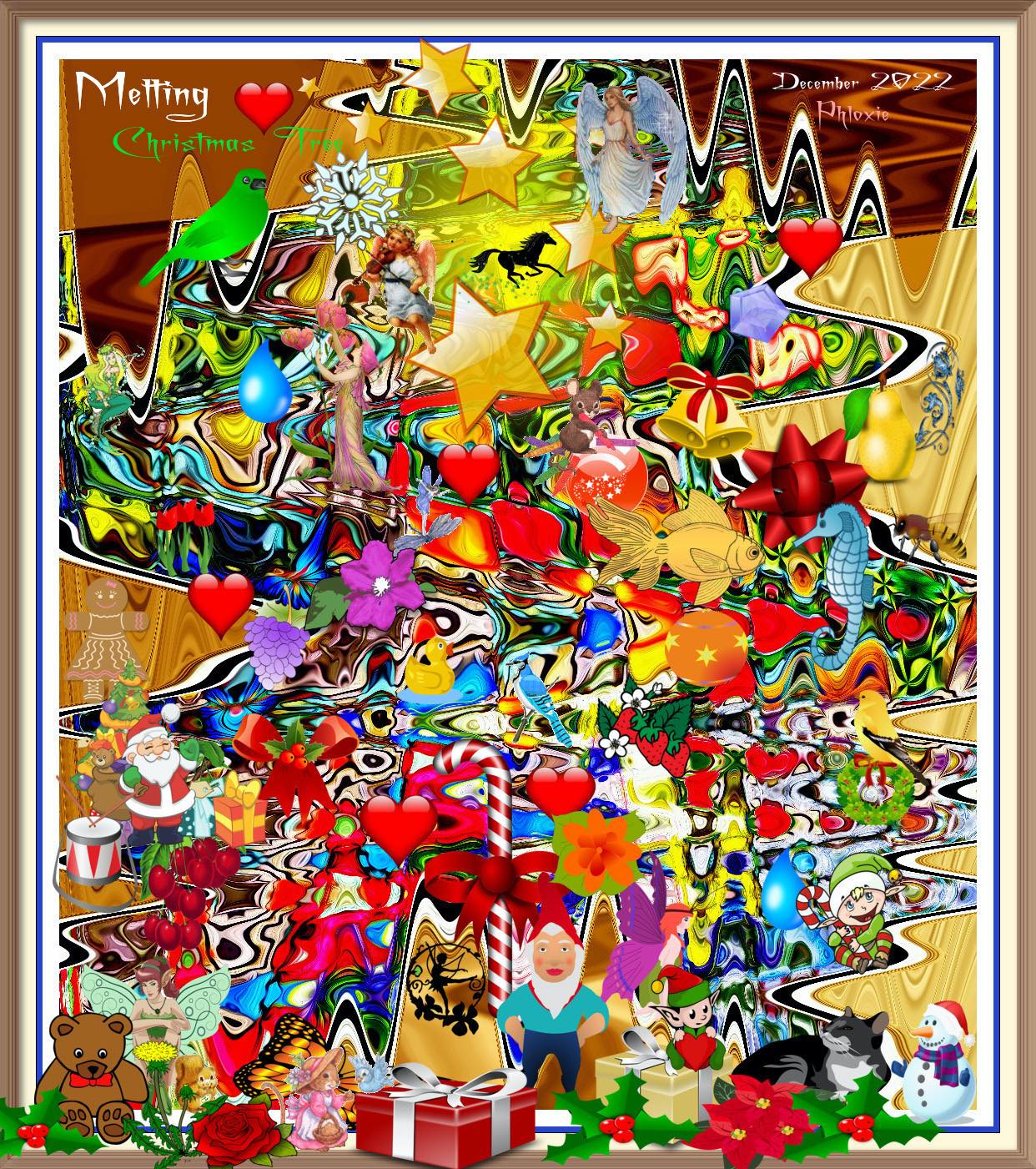 Solve Melting Christmas Tree jigsaw puzzle online with 224 pieces