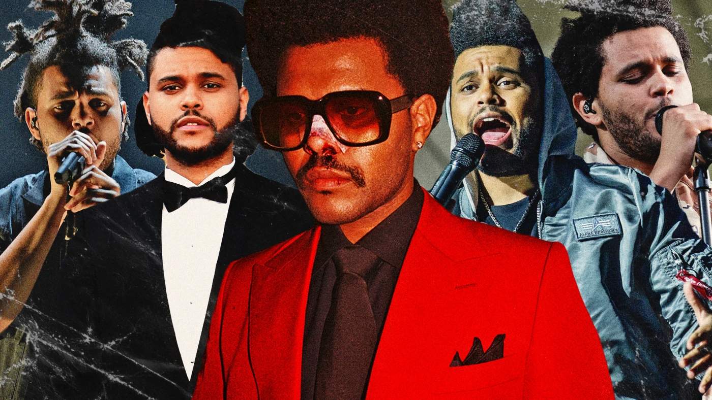 Solve the weeknd transformation jigsaw puzzle online with 66 pieces