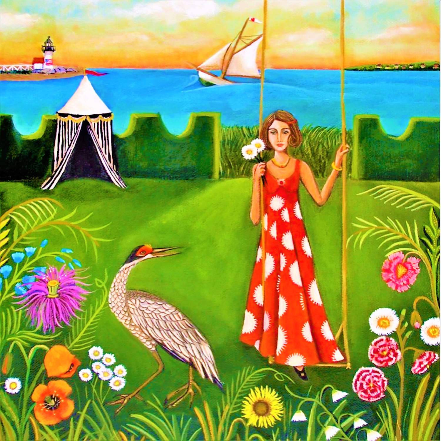 Solve Daisy’s Summer On Nantucket jigsaw puzzle online with 144 pieces