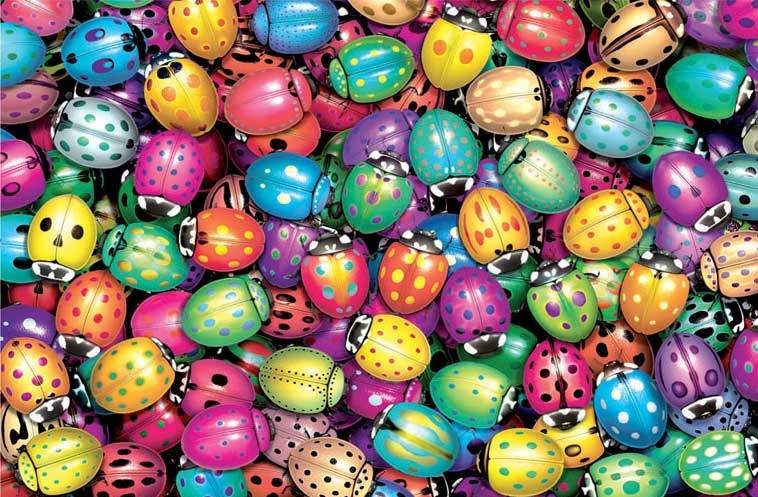 Solve Ladybugs jigsaw puzzle online with 96 pieces