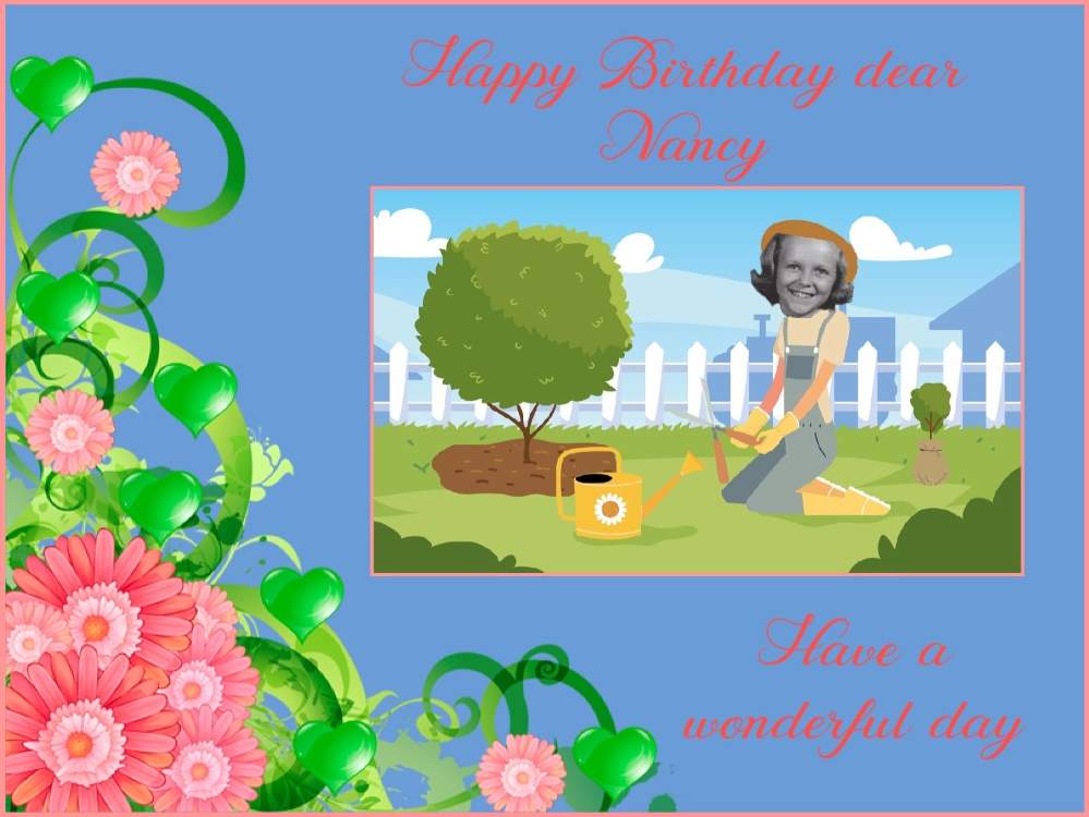 Solve Happy Birthday dear Nancy (smllpkg101) jigsaw puzzle online with ...