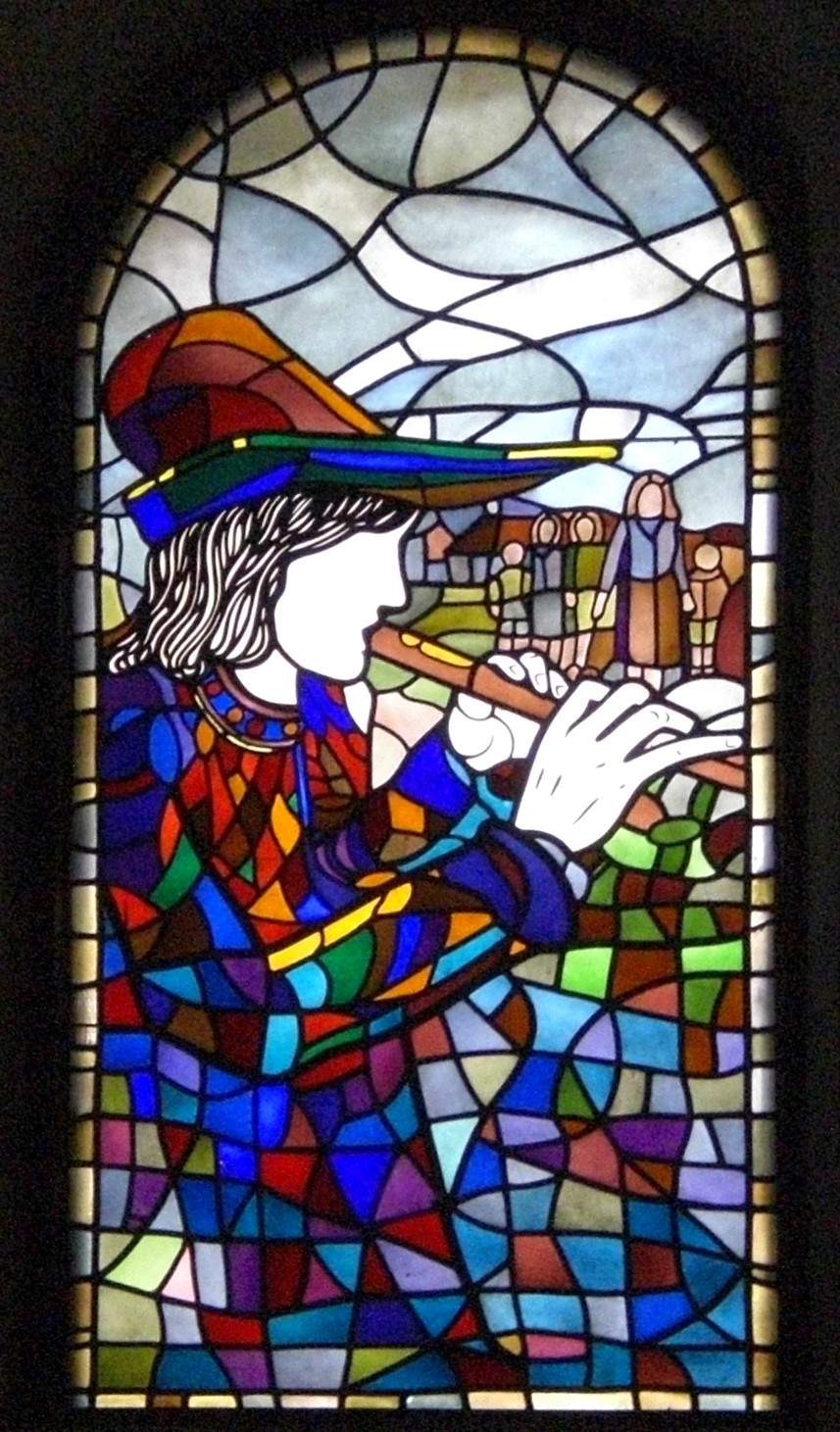 Solve Pied piper window jigsaw puzzle online with 84 pieces