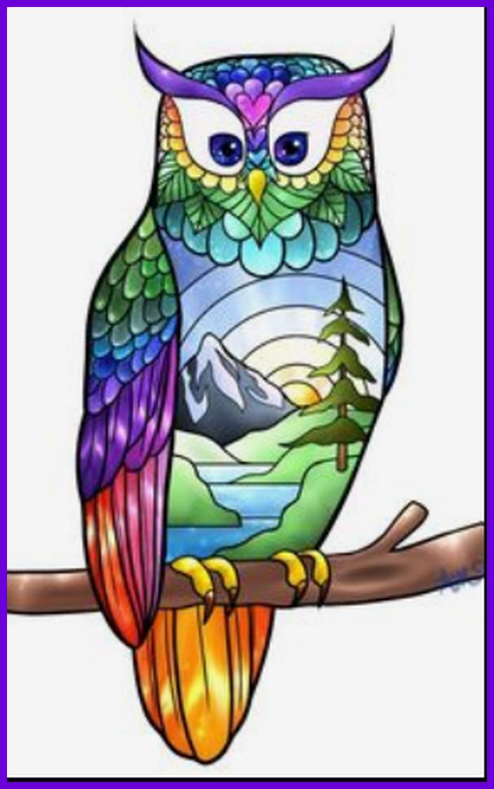 Jigsaw Puzzle | Unique owl stained glass pattern! | 40 pieces | Jigidi