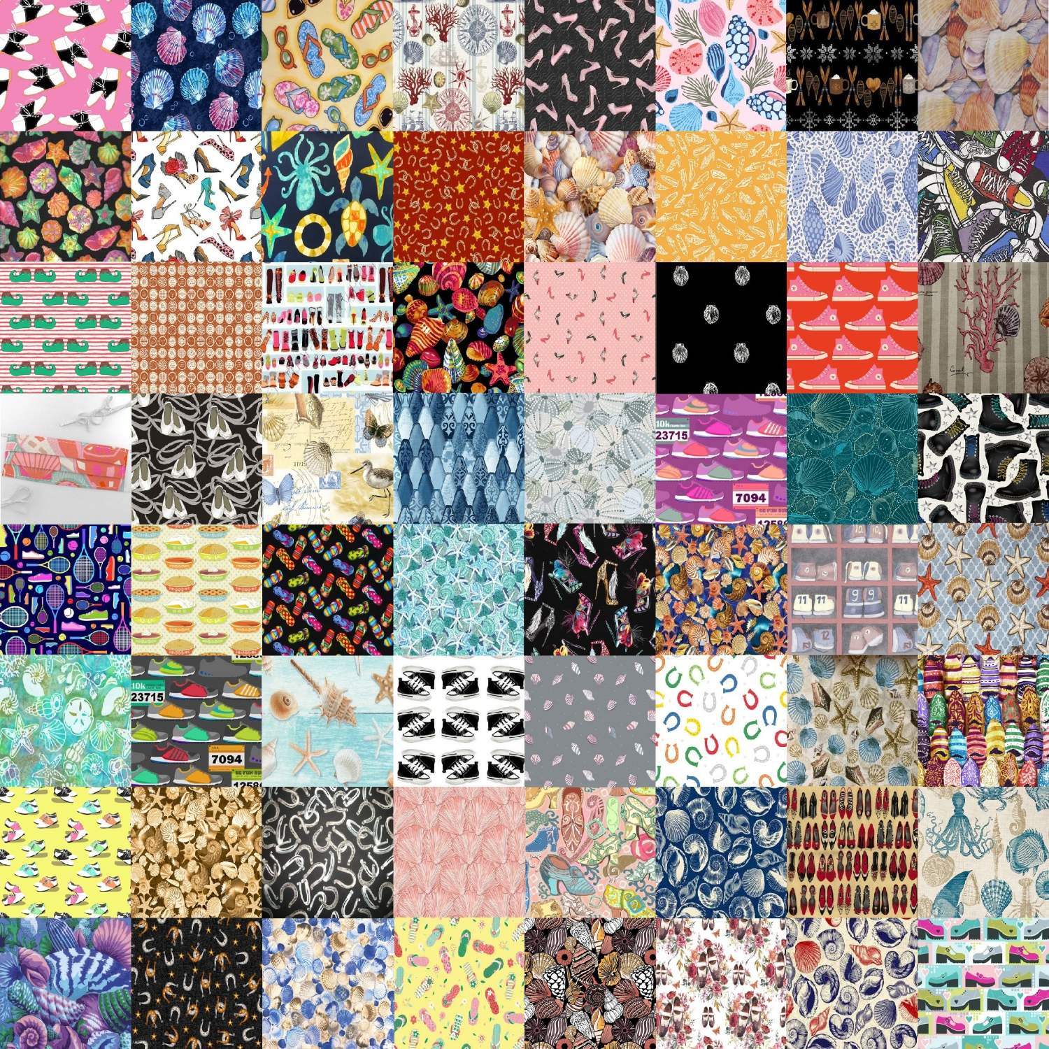 Solve Shoes and Shells jigsaw puzzle online with 196 pieces