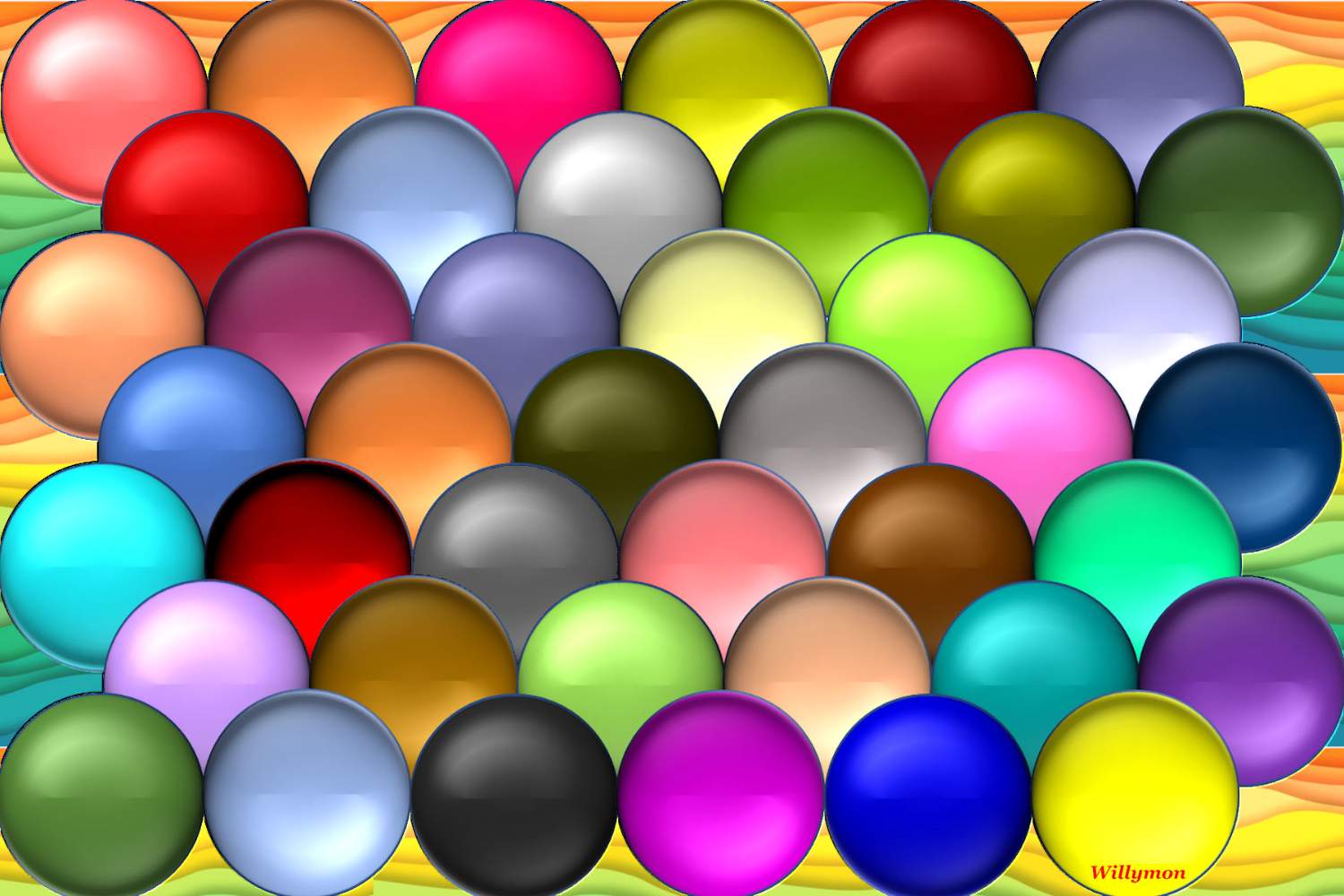 Solve balls jigsaw puzzle online with 96 pieces