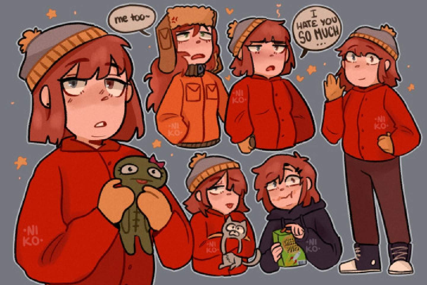 Solve Cartman Genderbend jigsaw puzzle online with 216 pieces