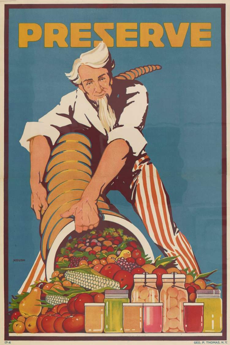 Solve Vintage US Agriculture Poster - Uncle Sam Preserve - 1939 jigsaw ...