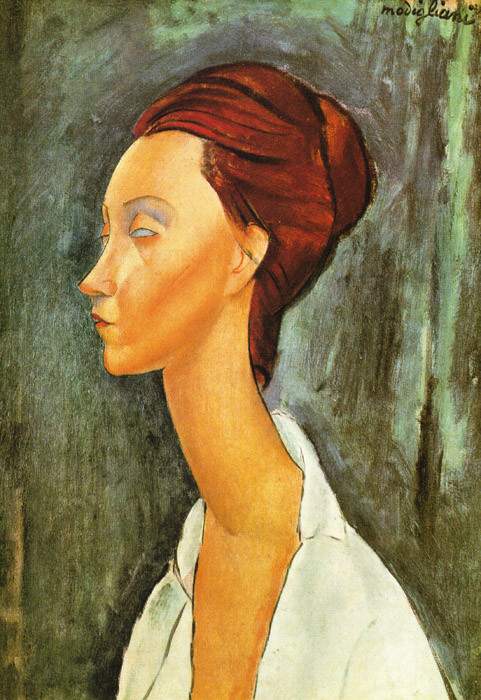 Solve Amedeo Modigliani 1919 Portrait of Lunia Czechovska jigsaw puzzle ...