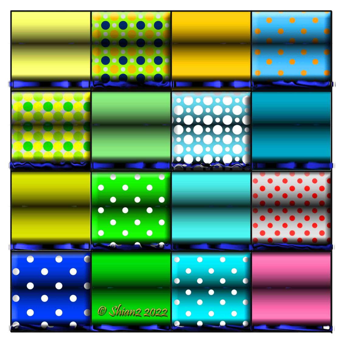 Solve Spots and Dots jigsaw puzzle online with 64 pieces