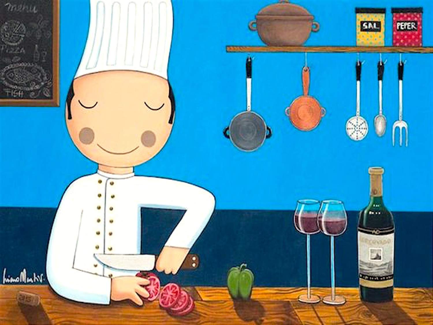 Solve Master Chef jigsaw puzzle online with 80 pieces