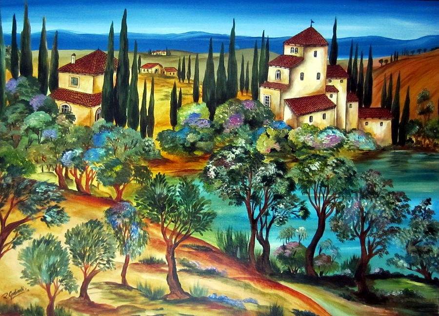 Solve Casali Toscani-Tuscany Farmhouse by Robert Gagliardi jigsaw ...