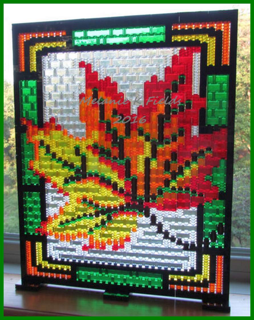 Solve LEGO MAPLE LEAF! jigsaw puzzle online with 48 pieces