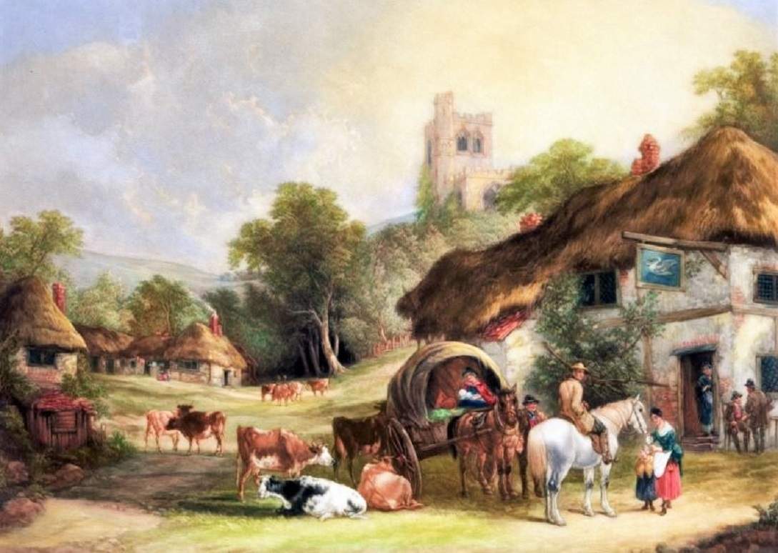 Solve English Countryside jigsaw puzzle online with 88 pieces