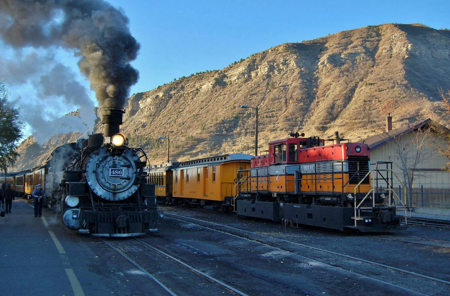 Solve K-36 Steam locomotive #486 and Diesel engine Big Al #7 in Durango ...