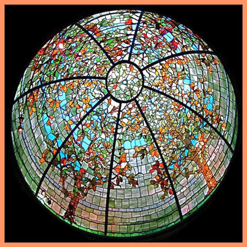 Solve Unique stained glass window jigsaw puzzle online with 36 pieces